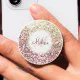 Customized Blush Pink Pretty Glitter Monogrammed PopSocket | Zazzle