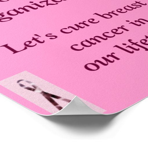 Customized Breast Cancer Awareness Poster | Zazzle
