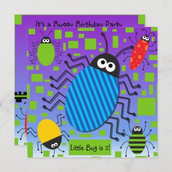 Customized Buggy Birthday Invitation | Zazzle
