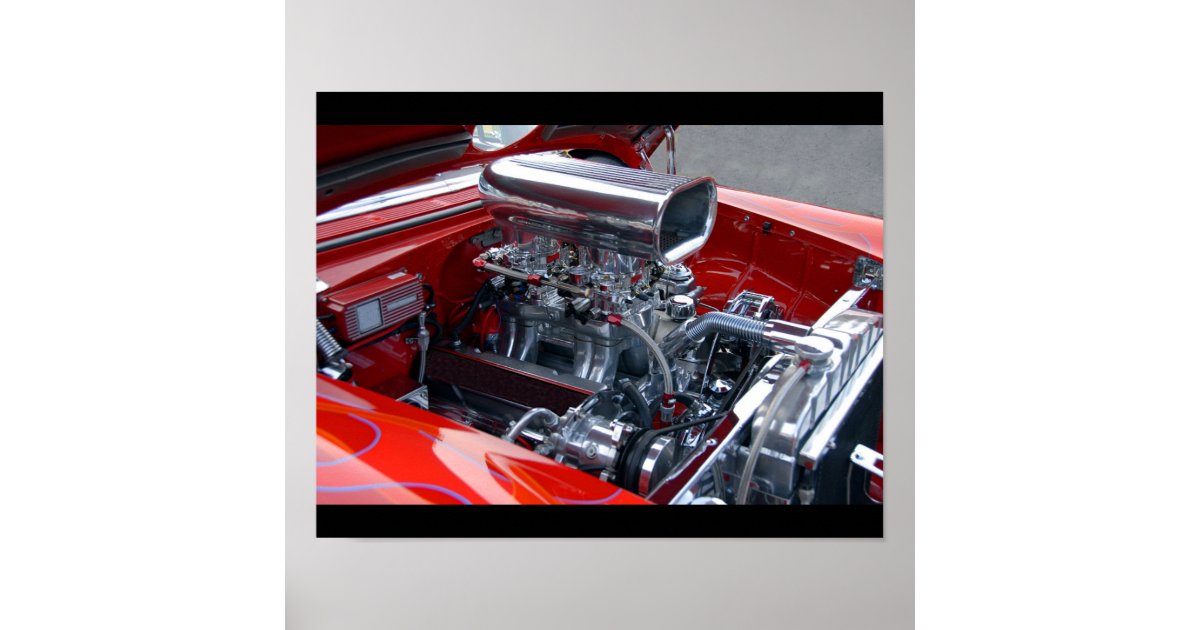Customized Car Engine Poster | Zazzle