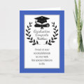 Customized, classic Congrats graduation card | Zazzle