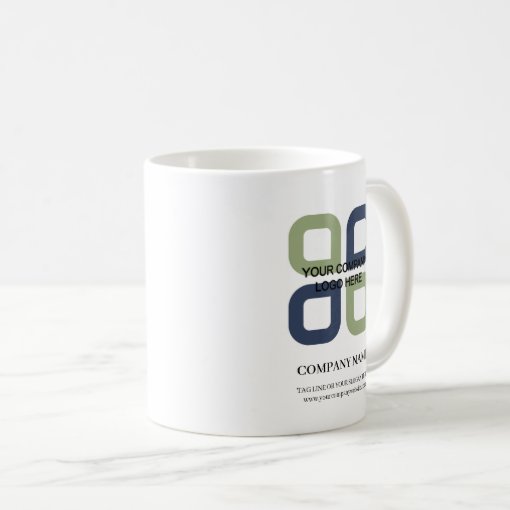 Customized Company Logo With Business Slogan Coffee Mug | Zazzle