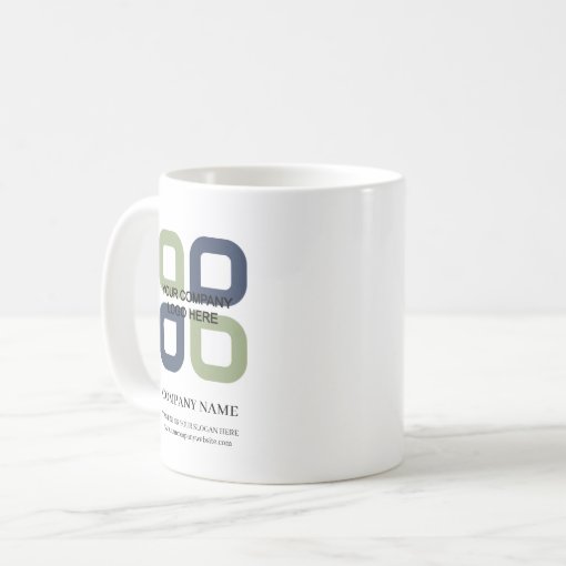 Customized Company Logo With Business Slogan Coffee Mug | Zazzle