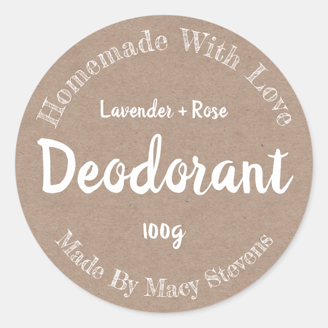 Customized Deodorant Label | Zazzle