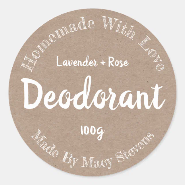 Customized Deodorant Label | Zazzle