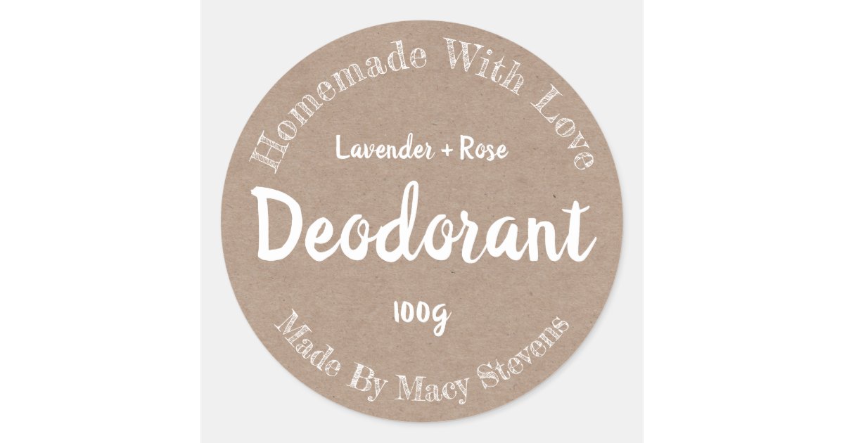 Customized Deodorant Label | Zazzle