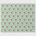 Customized Dog Pet Photo & Name Sage Green Wrapping Paper | Zazzle