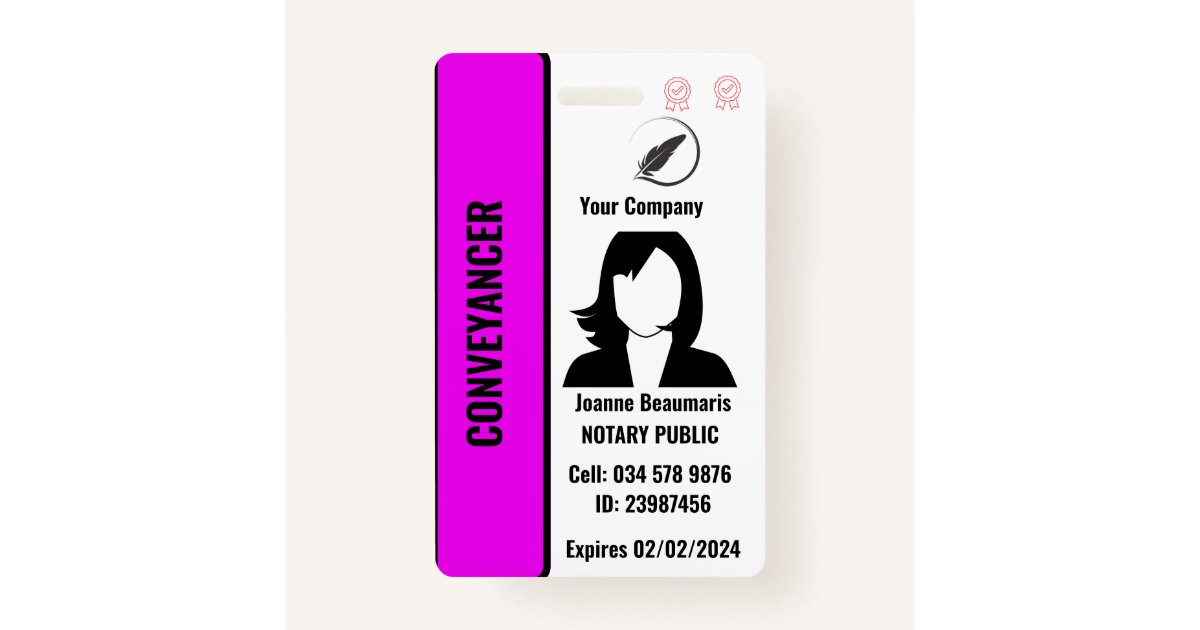 Customized Employee ID Badge | Zazzle