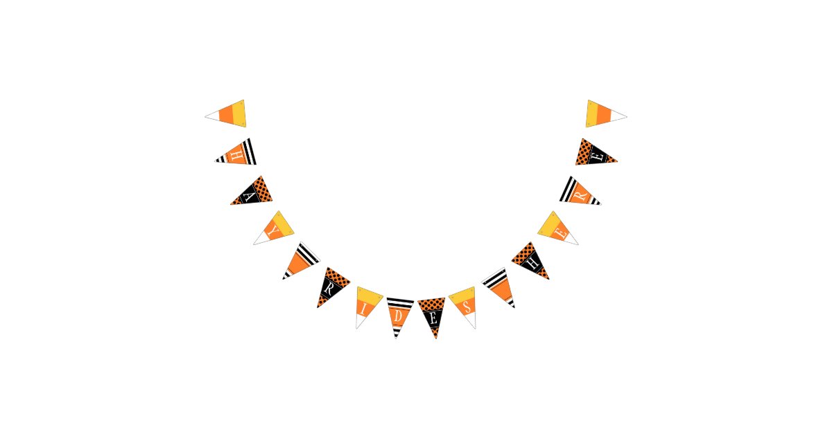 Customized Fall Bunting Flag | Zazzle