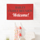 Customized Family reunion banner | Zazzle
