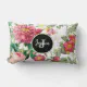 Customized Floral Roses Vintage Spring Garden Lumbar Pillow | Zazzle