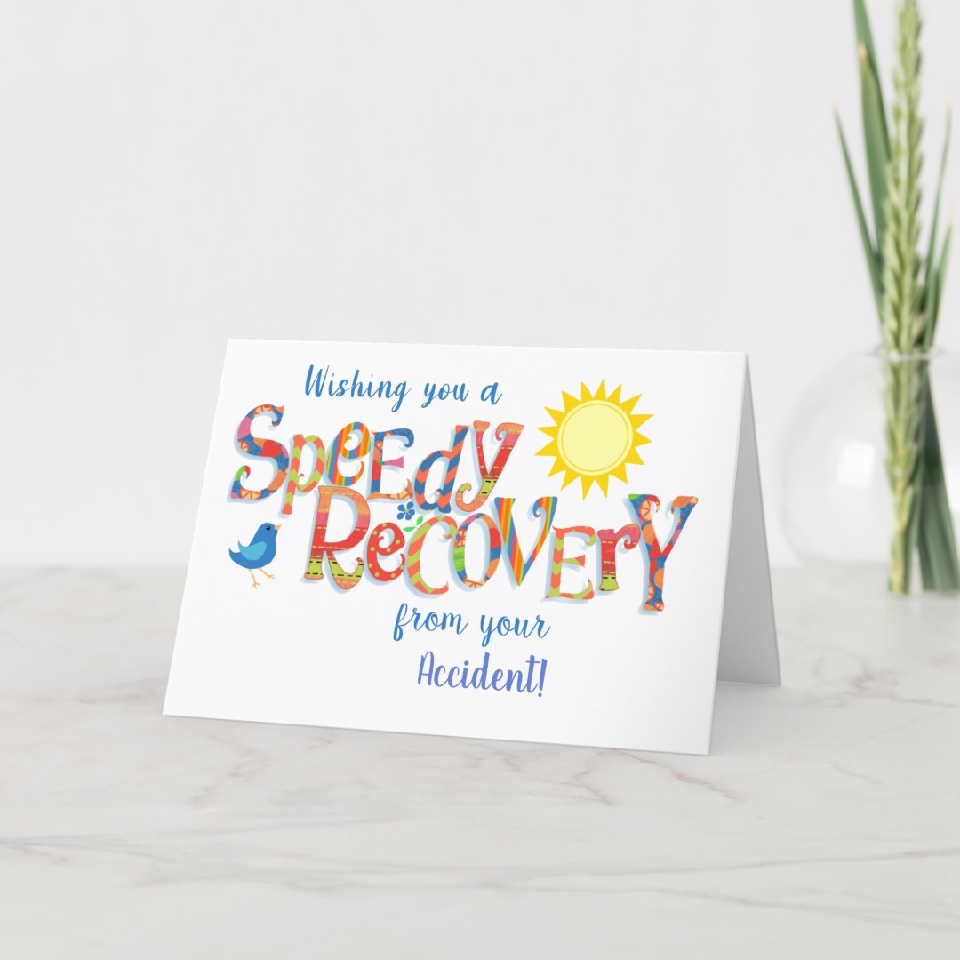 Customized Get Well Word Art Card | Zazzle