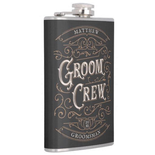 Customized Groomsmen Gift Flask | Zazzle