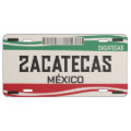 CUSTOMIZED MEXICO ZACATECAS CITY LISENCE PLATE | Zazzle