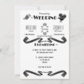 Customized Modern Movie Buff Wedding Invitation | Zazzle