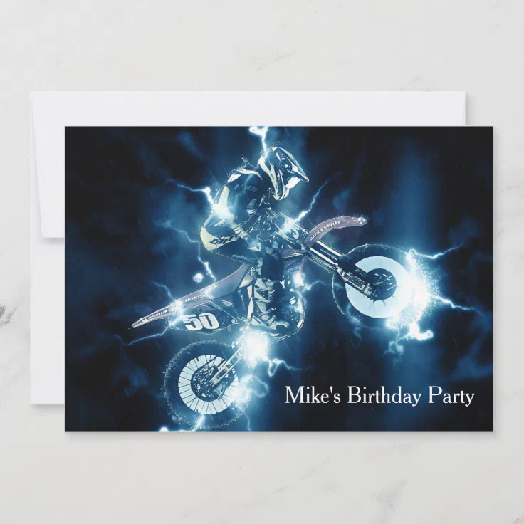 Customized Motocross Invitation | Zazzle