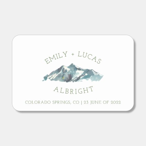 Customized Mountain Wedding Matchbox Favor Matchboxes | Zazzle