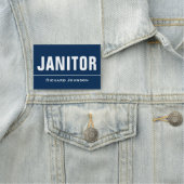 Customized Name Janitor Name Tag | Zazzle