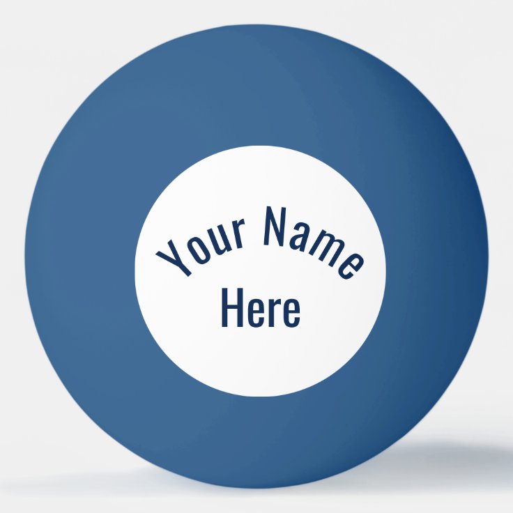 Customized Name Ping Pong Ball | Zazzle