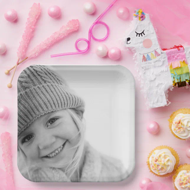 Customized Personalized Create Your Own Photo Paper Plates | Zazzle
