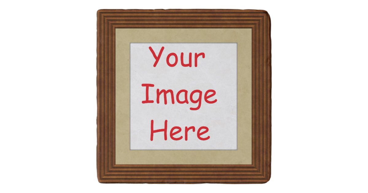 Customized personalized printed frame picture - trivet | Zazzle