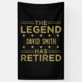 Customized Retired Legend Banner | Zazzle