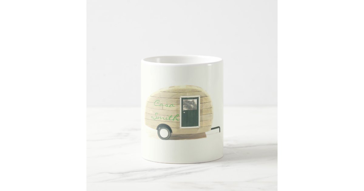 Customized Retro teardrop camper Coffee Mug | Zazzle