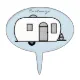 Customized Rounded Gypsy tiny caravan Cake Topper | Zazzle