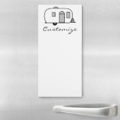 Customized Rounded Gypsy tiny caravan Magnetic Notepad | Zazzle