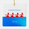 Customized Rowing Club Crew Christmas Ceramic Ornament | Zazzle