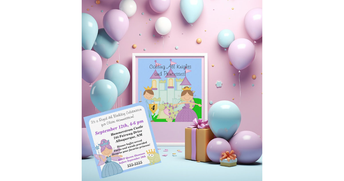 Customized Royal Birthday Celebration Invitations | Zazzle