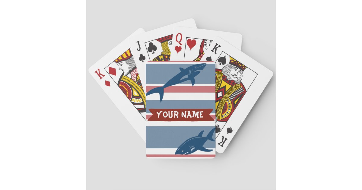 Customized Shark Playing Cards | Zazzle