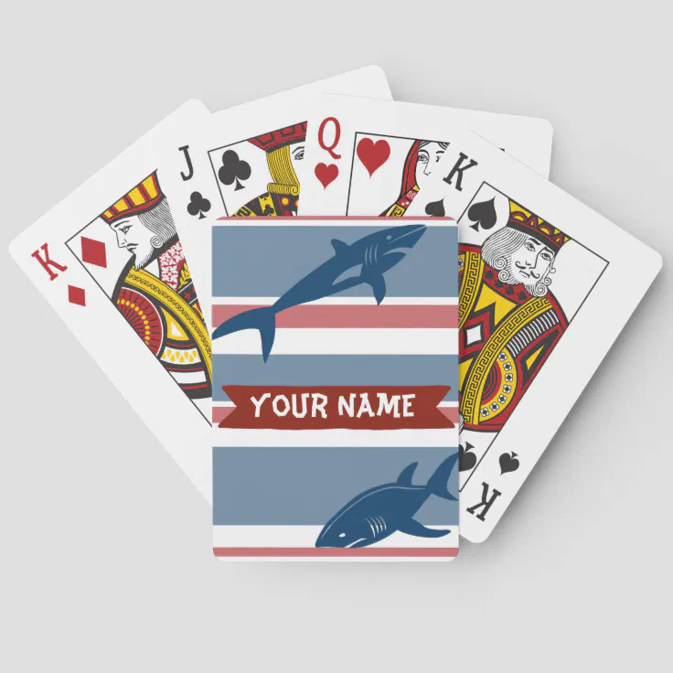Customized Shark Playing Cards | Zazzle
