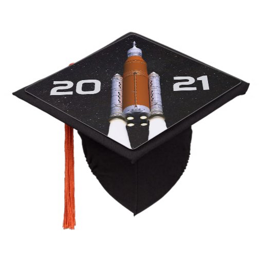 Customized SLS Space Rocket Graduation Cap Topper | Zazzle