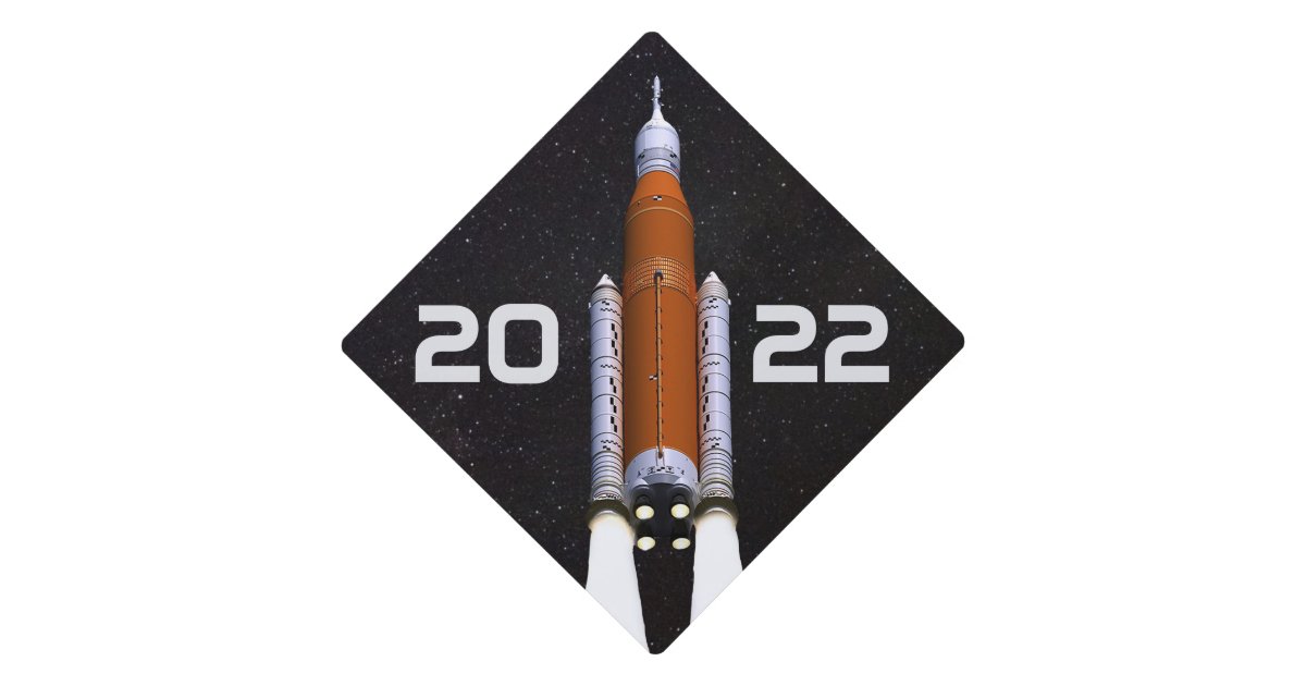 Customized SLS Space Rocket Graduation Cap Topper | Zazzle