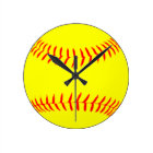 Personalized Softball Clock with NUMBER and NAME | Zazzle.com