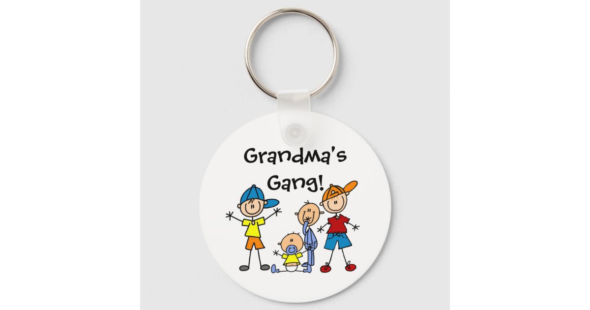 Customized Stick Figure Family Keychain | Zazzle