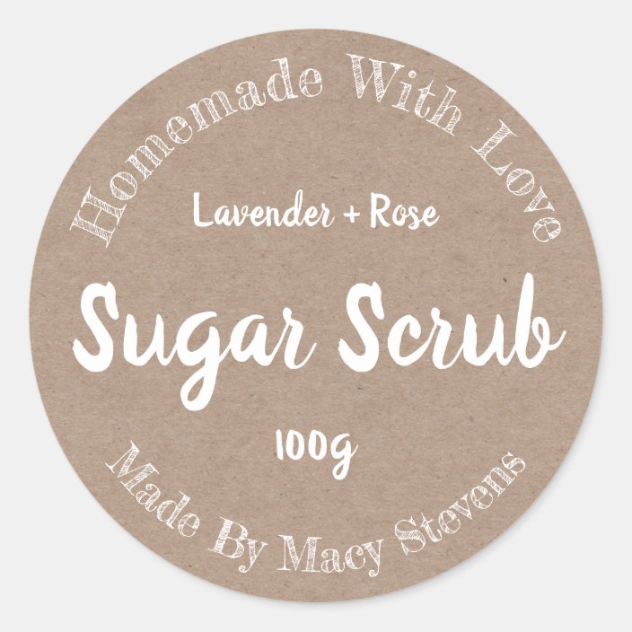 Customized Sugar Scrub Label | Zazzle.com