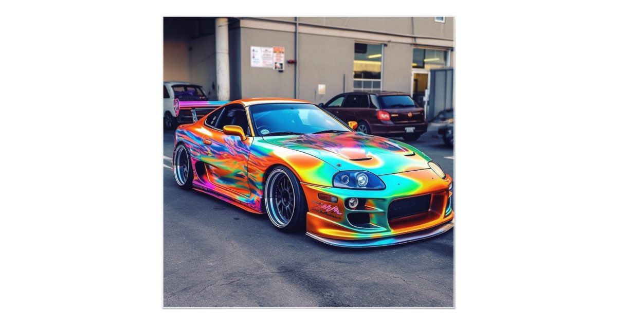 Customized Supercars:Bold colors and modifications Photo Print | Zazzle