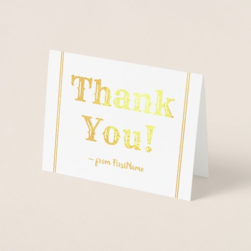 Customized "Thank You!" Card | Zazzle