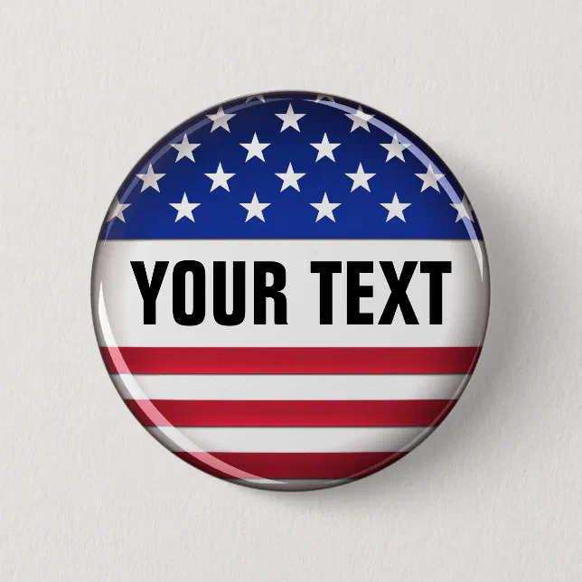 Customized USA Button | Zazzle