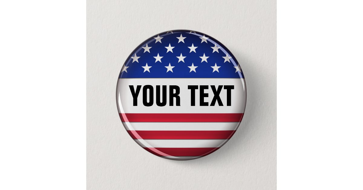 Customized USA Button | Zazzle