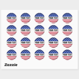 Customized USA Sticker | Zazzle