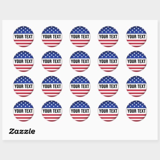 Customized USA Sticker | Zazzle
