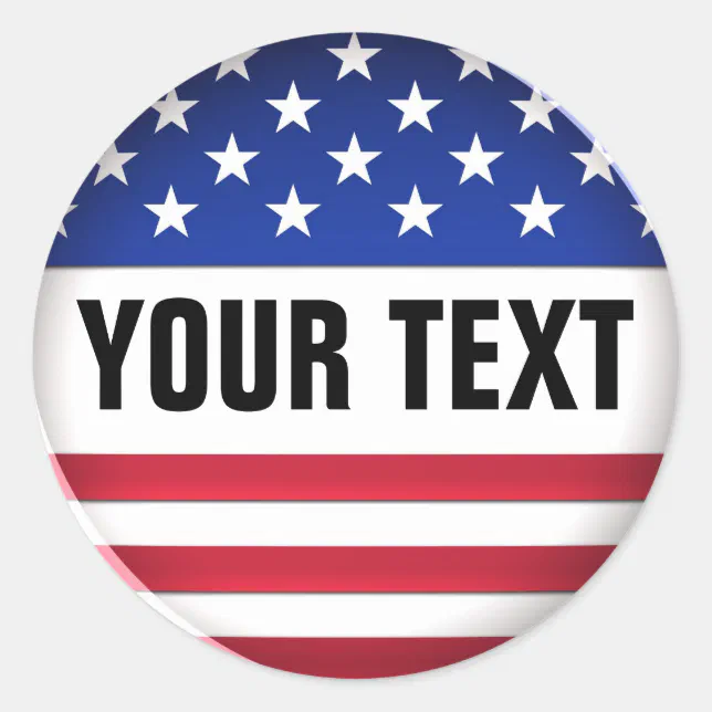Customized USA Sticker | Zazzle
