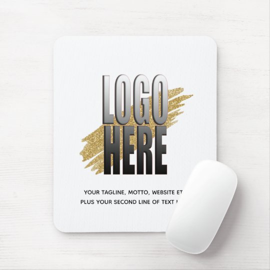 Customized with Your Logo and Text Business Mouse Pad | Zazzle.com