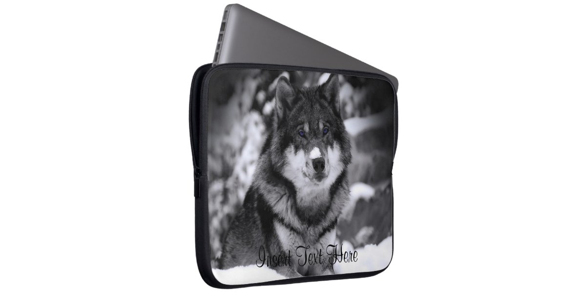 Customized Wolf Laptop Case Laptop Computer Sleeve | Zazzle