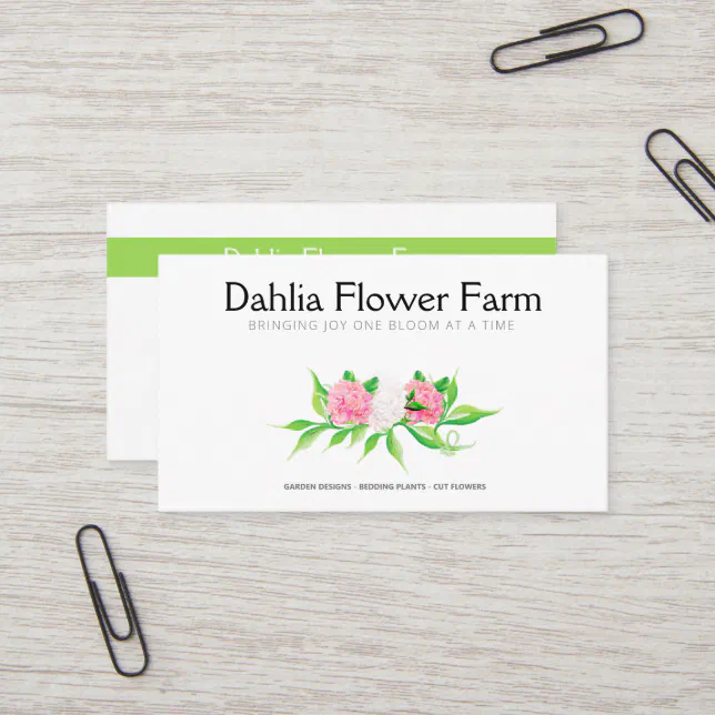 Cut Flower Farm Business Card | Zazzle
