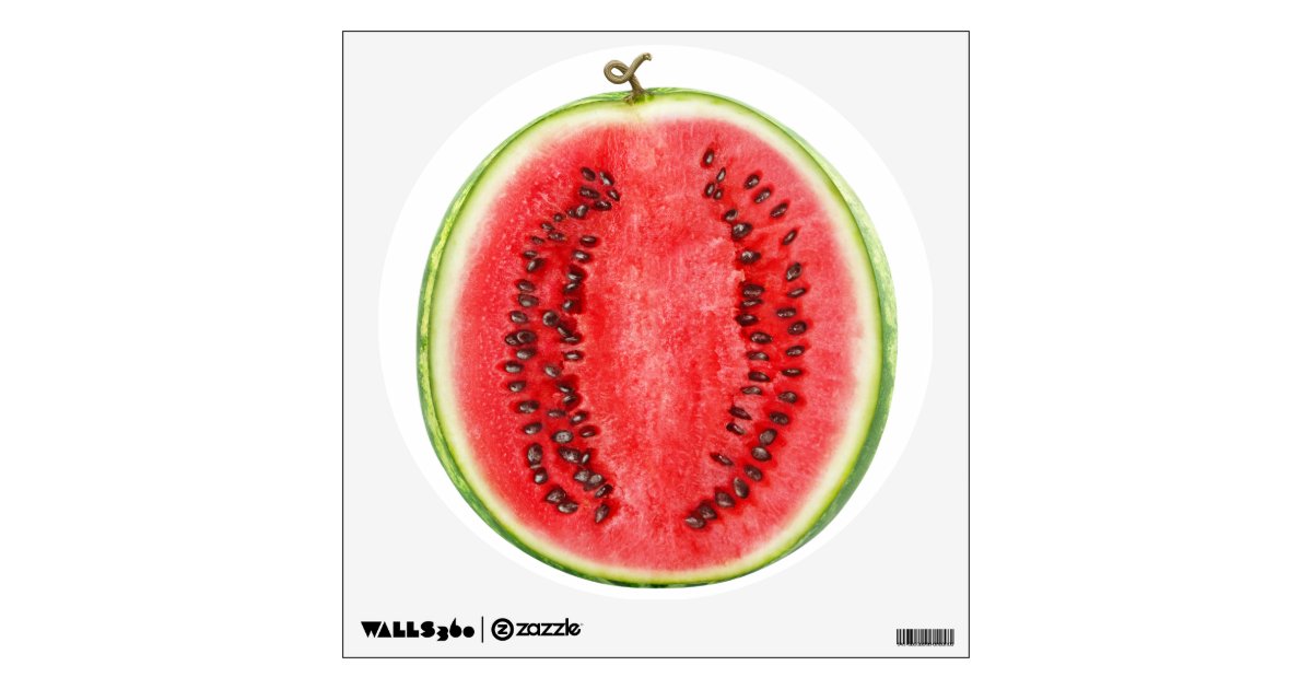 Cut watermelon wall decal | Zazzle