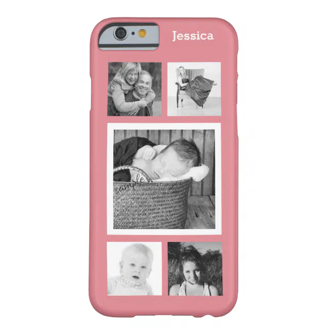 Cute 5 Instagram Photo Personalized Collage Case-Mate iPhone Case | Zazzle
